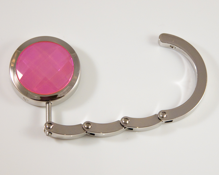 Bling Pink Foldable Handbag Hook