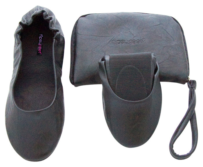 Tipsyfeet Black Foldable Shoe